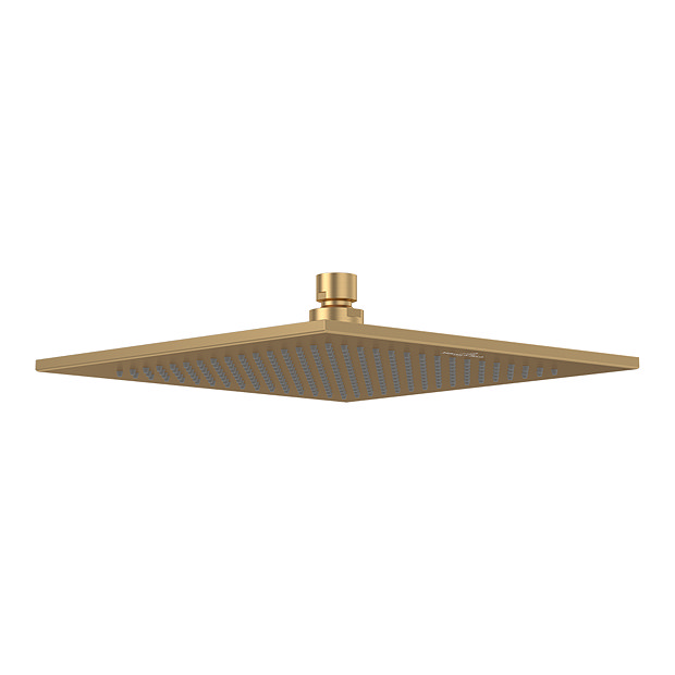 Villeroy and Boch Universal 250 x 250mm Square Shower Head - Brushed Gold
