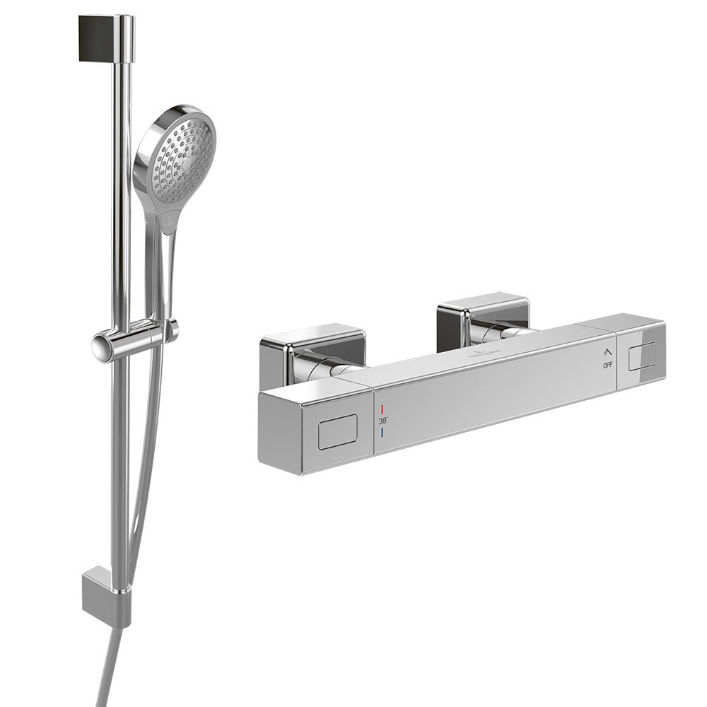 Villeroy and Boch Verve Square Thermostatic Shower Mixer Set