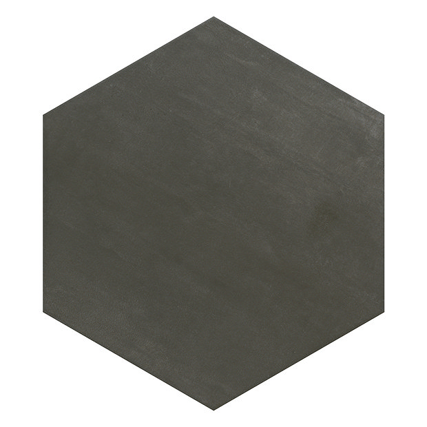 Vista Hexagon Dark Grey Wall Tiles - (Pack of 13) - 33 x 38cm