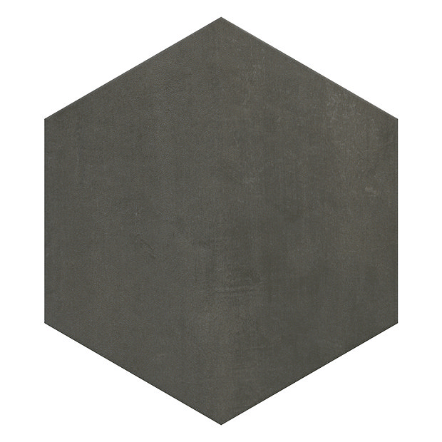 Vista Hexagon Dark Grey Wall Tiles - (Pack of 13) - 33 x 38cm