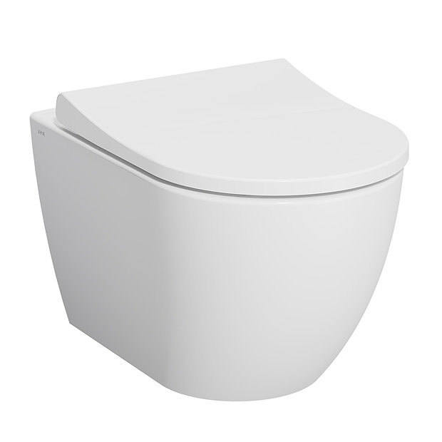 VitrA Evi Wall Hung Rimless Toilet with Soft-Close Seat