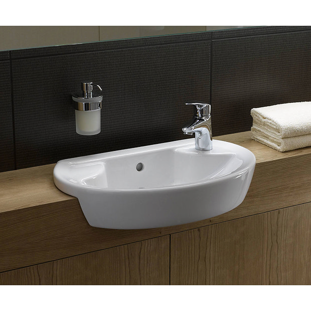 Vitra - Sunrise Short Projection Semi-Recessed Basin - Left or Right ...