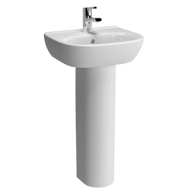 VitrA Zentrum Basin and Pedestal - 1 Tap Hole