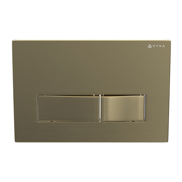 Viva Skylo Ultra Slim Wall Hung Frame With Ultra24 Brushed Brass Dual ...