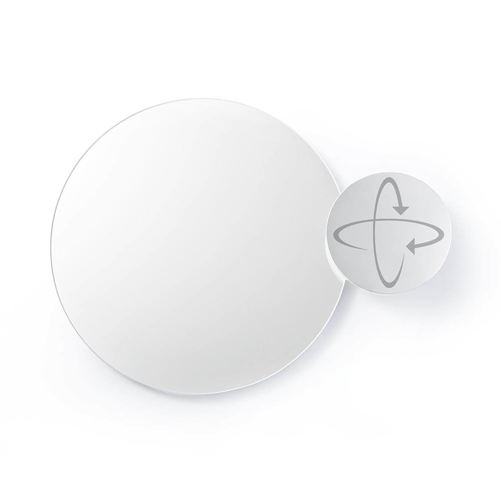 Wall Mounted Round Mirror with Magnifying Mirror Bamboo