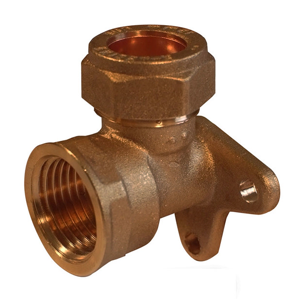 Wall Plate Elbow - 15mm x 1/2"