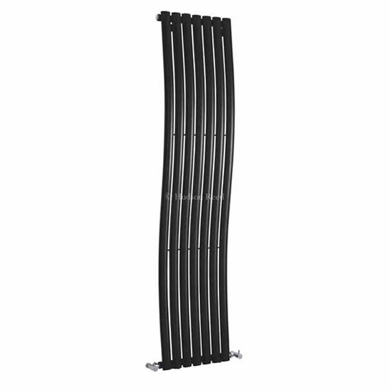 Wave Designer Radiator 1785 x 413mm - High Gloss Black - Ex Display at ...