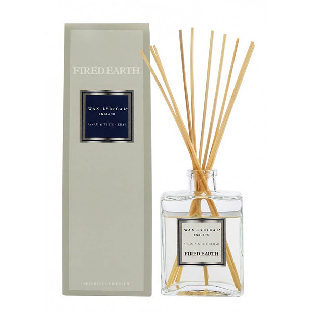 Wax Lyrical Fired Earth Assam & White Cedar 200ml Reed Diffuser