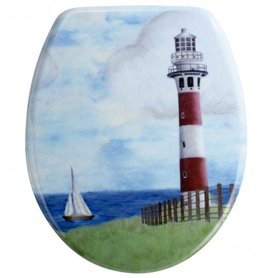 Wenko Lighthouse Duroplast Toilet Seat - 18904100 at Victorian Plumbing UK