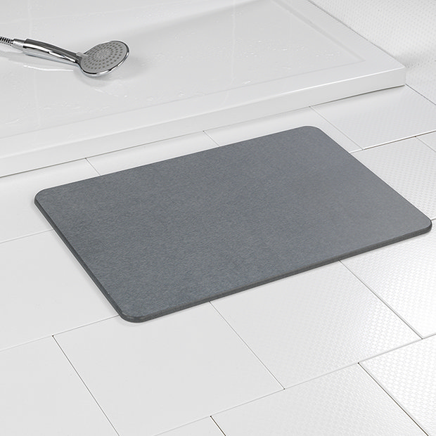 Wenko Simi Grey Bath Mat 60 x 39cm - 24936100 art Vicrorian Plumbing