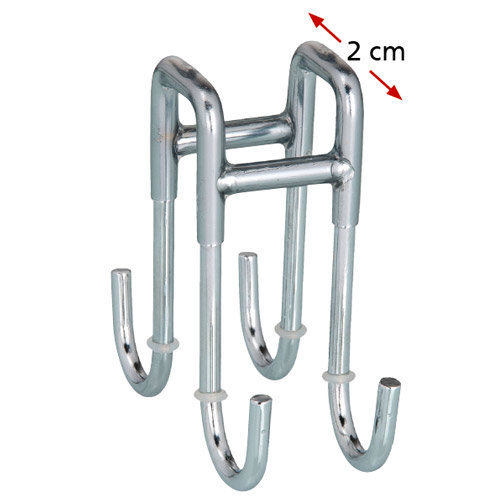 Wenko - Stainless Steel Double Shower Hook - 20092100 at Victorian ...