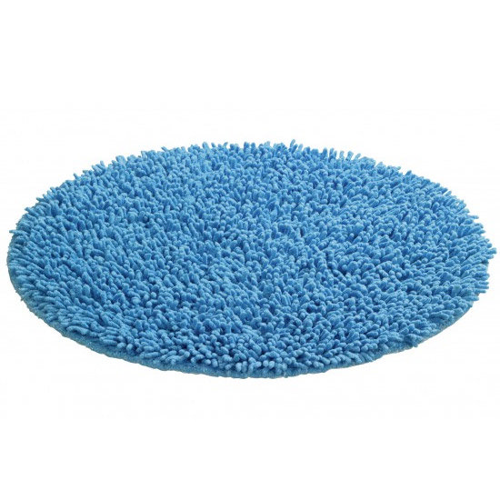 Wenko Tropic Shaggy Bath Mat - Blue - 19265100 at Victorian Plumbing UK