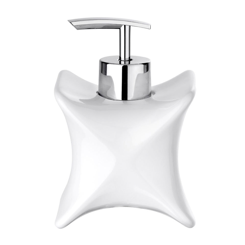 Wenko X-Form Soap Dispenser | White | Available At Victorian Plumbing