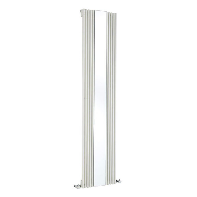 Hudson Reed Keida Designer Radiator with Mirror - White - HLW33 - White ...