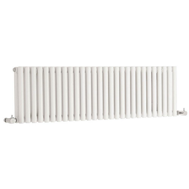 Hudson Reed Refresh Double Panel Horizontal Designer Radiator - White ...