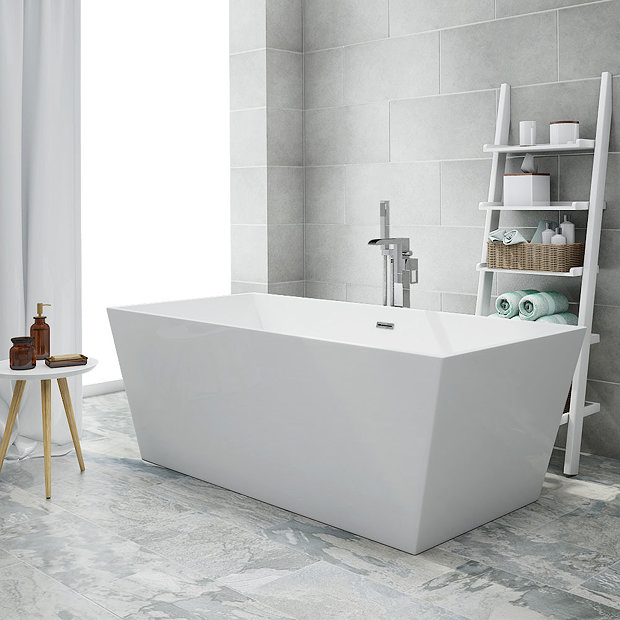Kubic 1700 x 800mm Double Ended Free Standing Bath at Victorian Plumbing UK