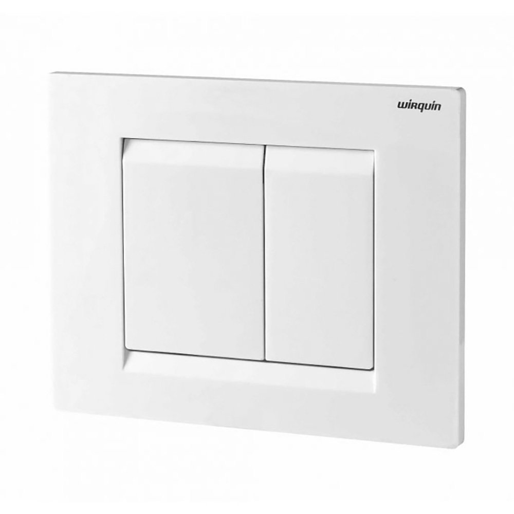 Wirquin Initio Compact WC Frame with White Push Plate